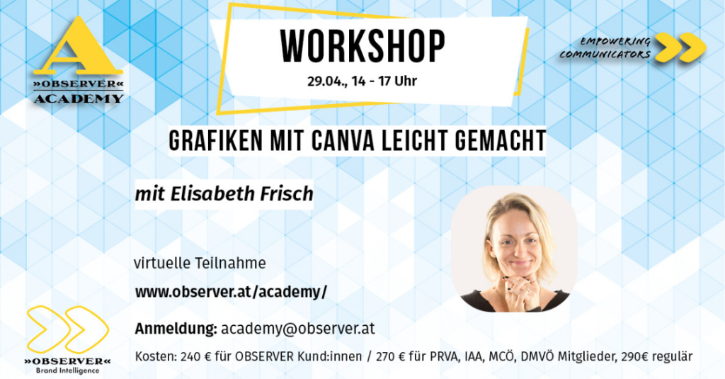 Coaching: Grafiken mit Canva leicht gemacht! - OBSERVER